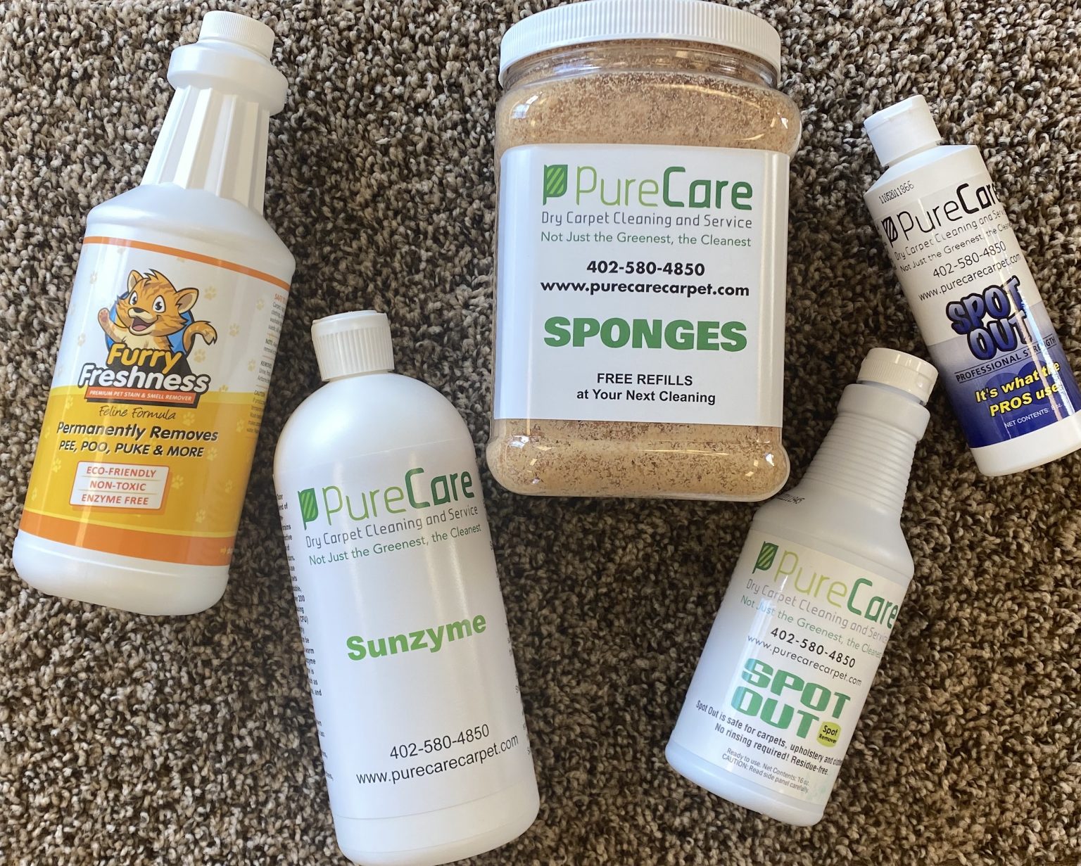 Home Care Kit | Dry Carpet Cleaning in Lincoln, NE | PureCare Carpet ...